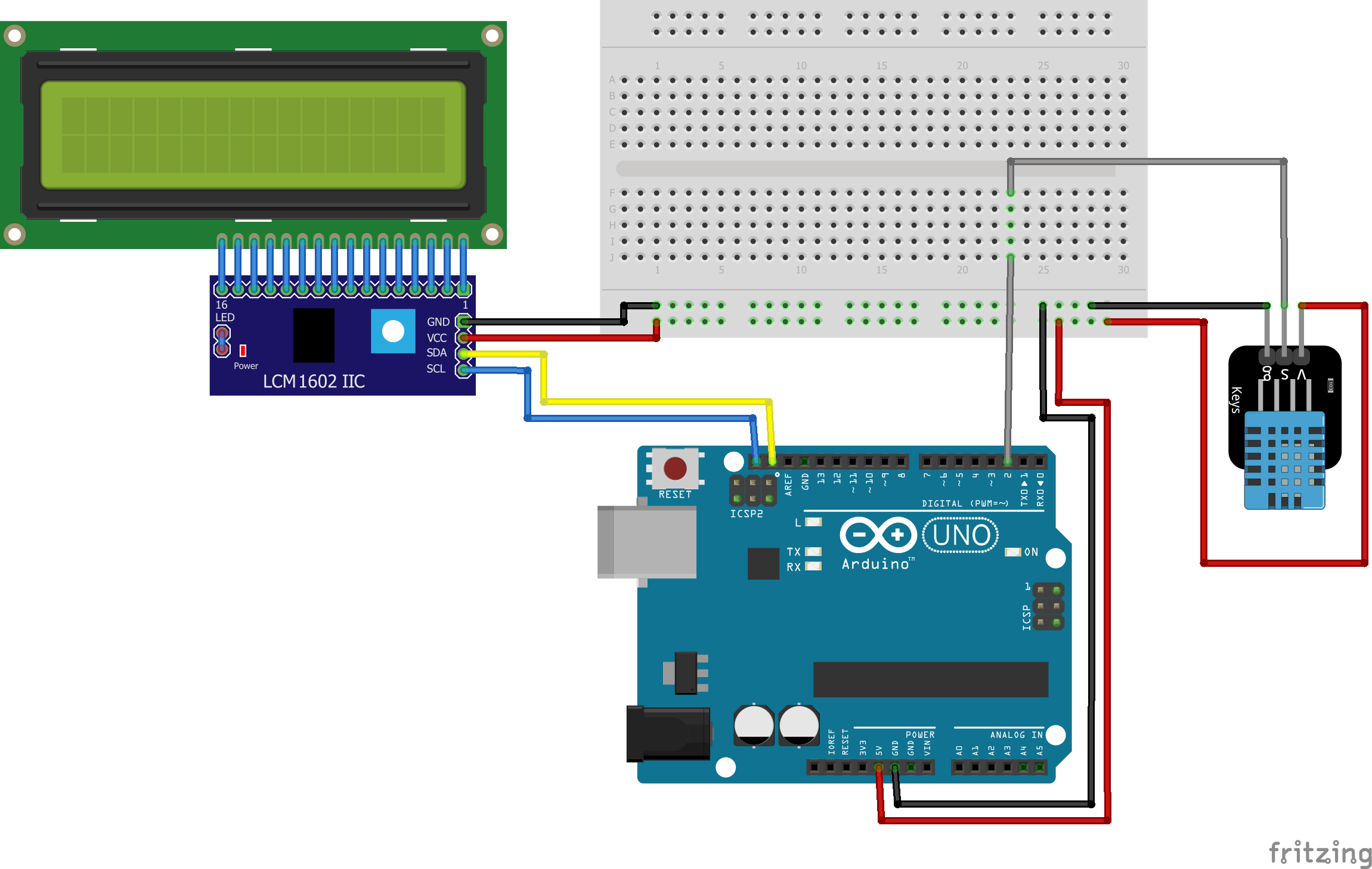 Monitoring Temperatur menggunakan DHT 11 dan LCD bebasis Arduino UNO ...