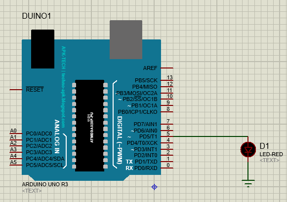 Contoh sub program Arduino dengan Proteus – Miswan – buku diary
